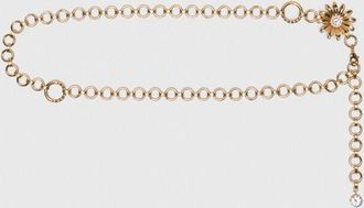 Maje Ketteng&uuml;rtel Mit Blumen - Golden - Maje