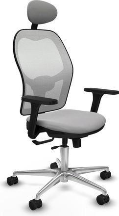 Piqueras y Crespo Ergonomischer Stuhl mit verstellbarer Armst&uuml;tze, 3D-Arme, h&ouml;henverstellbare Lendenwirbelst&uuml;tze und festes Kopfteil, ausgestattet mit Syncro/Traslack. 