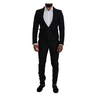 Dolce & Gabbana Eleganter schwarzer Martini-Anzug - - Suits - Herren - Schwarzk - S