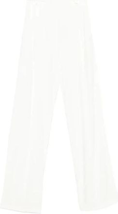 Elisabetta Franchi Femme, Pantalons, Blanc, Taille: 42 FR pa16761E2 Pantalon Large