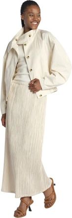 Le 17 Septembre Femme, Vestes, Blanc, Taille: 36 FR Bomber Cotone