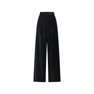 Darkpark Danielle Samt-Schlaghosen - - Trousers - Damen - Schwarzk - XL