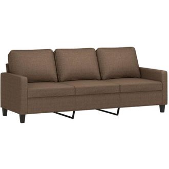 vidaXL 3-Sitzer-Sofa Braun 180 cm Stoff - Vidaxl