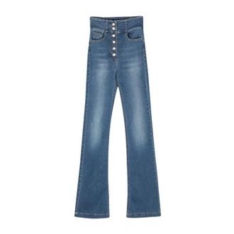 Elisabetta Franchi Damen, Jeans, Blau, W31Gr&ouml;&szlig;e