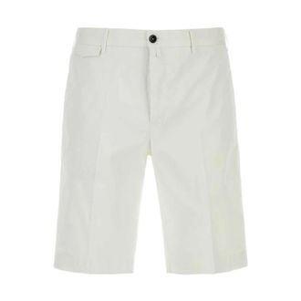 Pantaloni Torino Homme, Shorts, Blanc, Taille: M Short &agrave; Pinces Press&eacute;es