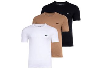 BOSS T-Shirt Herren T-Shirt 3er Pack Baumwolle (Packung, 3er Pack)