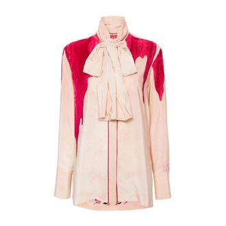 F.R.S. For Restless Sleepers Eunice Hemd mit Palmenprint - - Blouses & Shirts - Damen - Rosa - XS