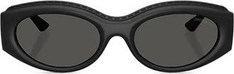 Jimmy Choo Eyewear lunettes de soleil Sue à monture ovale - Noir