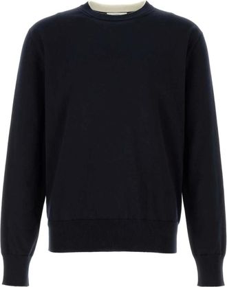 Jil Sander Homme, Pulls, Bleu, Taille: 2XL Pull en coton