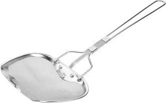 Garneck Passoire &agrave; Huile Carr&eacute;e En Acier Inoxydable Manche Long, Filtre &agrave; Mailles R&eacute;sistant, Ustensile La Cuisine Pour Friture Et Cuisson, Usage Quotidien