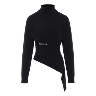 Lanvin Woll- und Kaschmirpullover - - Knitwear - Damen - Schwarzk - M