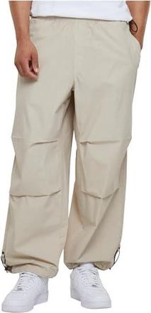 Urban Classics Pantalon Parachute Popline Homme Pantalon en Toile Sable M 100% Coton Baggy