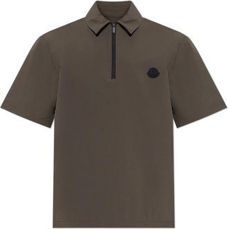 Moncler Homme, Tops, Vert, Taille: L Polo avec Patch Logo