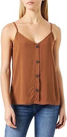 Only Onlnova Life Button Débardeur uni Ptm pour Femme, Toffee, 42