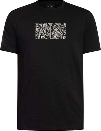 A|X Armani Exchange T-shirt slim &agrave; motif contour