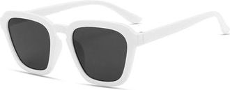 Generic Lunettes De Soleil Carrées For Hommes Et Femmes(White)