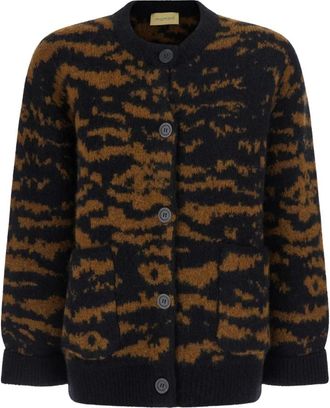 Momoni Tinna Strick Cardigan - - Knitwear - Damen - Braun - M