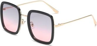 Generic Lunettes De Soleil Carr&eacute;es &Agrave; Grande Monture For Hommes Et Femmes, Vacances, F&ecirc;tes, D&eacute;coration(Pink)