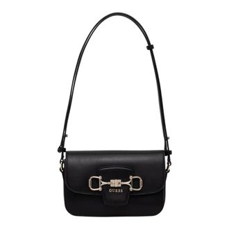 Guess Janie Convertible Xbody Flap Bag - Femme - Sacs - Noir - Taille: ONE Size