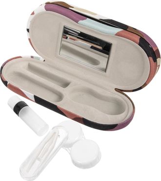 Yardwe Doppellagiges Brillenetui Hartschale Tragbares Reiseetui für Sonnenbrille und Lesebrille Leichtes Organizer Etui mit Camouflage Design Robust und Prak