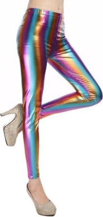 Generic Legging en cuir synth&eacute;tique mat pour femme - Legging de sport tendance sexy en cuir - Collants pour femme - Pour le yoga, le fitness, lext&eacute;rieur, les 