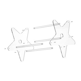 Angoily Gro&szlig;er Acryl Aufbewahrungsst&auml;nder f&uuml;r Schallplatten und B&uuml;roakten Transparenter Desktop Organizer mit Hoher Kapazit&auml;t f&uuml;r Musikalben Ordner und Dokume