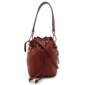 Fendi Pre-owned Leather Bucket Bag - - Pre-owned - Damen - Rot - ONE SIZE