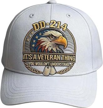 Generico Chapeau Aigle pour anciens combattants | Unisexe Originaux avec Aigle Brod&eacute; | Chapeau Militaire Am&eacute;ricain - Pour Anniversaire En Plein Air &Eacute;t&eacute; Camping