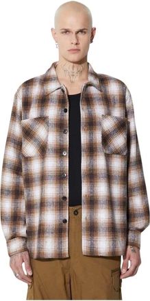 Taikan Taikan, Homme, Chemises, Brun, Taille: XL Chemise &agrave; carreaux &eacute;paisse
