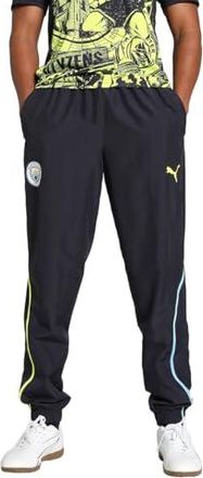 Puma Pantalon de survêtement Manchester Woven Bleu Marine, Jaune. L