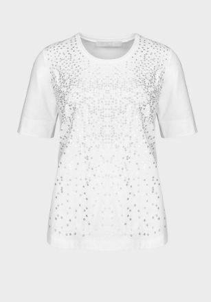 bianca Paillettenshirt DINIA