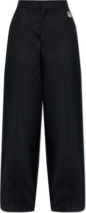 Moncler Homme, Pantalons, Bleu, Taille: M Wool Gabardine Tailored Pantalons