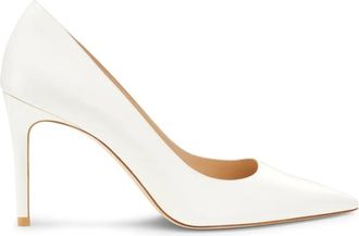 Stuart Weitzman Stuart Power 85 - Femme - Chaussures - Beige - Taille: 40 1/2 EU