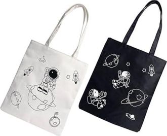 Hemobllo 2pièces Sac à Main Toile Fourre-tout à Bandoulière Pour Femmes Et Filles Lot De Pratique Pour Shopping Et Quotidien