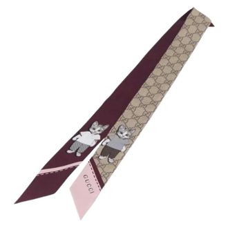 Gucci Pre-owned Soie foulards - Femme - Pre-owned - Multicolore - Taille: ONE Size