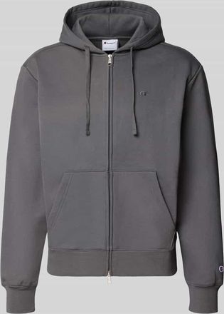 Champion Sweatjacke mit Label-Stitching und K&auml;nguru-Tasche