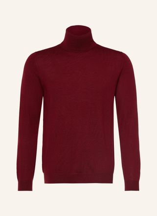 Paul Paul Rollkragenpullover Aus Merinowolle rot