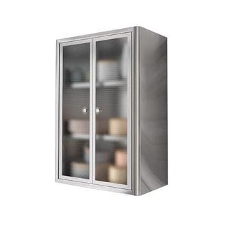 Generic Meuble Haut de Cuisine Vitr&eacute;e Gain de Place au Sol &Eacute;tanche &agrave; leau Et &agrave; La Poussi&egrave;re Armoire Metallique Convient pour Les Salles de Bains Les Balcons E