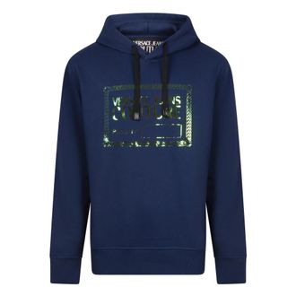 Versace Jeans Couture Iridescent Fleece Hoodie Dunkelblau - - Sweatshirts & Hoodies - Herren - Blau - S