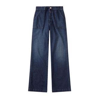 Closed Wide Leg Pants - - Jeans - Damen - Blau - W29