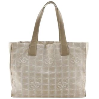 Chanel Pre-owned New Travel Line Tote Bag aus Nylon-Canvas - - Pre-owned - Damen - Beige - ONE SIZE