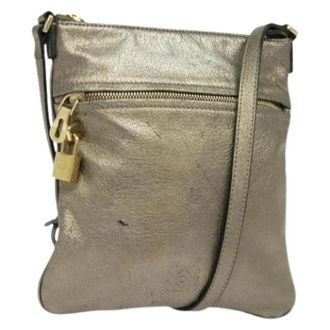 Loewe Pre-owned Leder Schultertasche - - Pre-owned - Damen - Gelb - ONE SIZE