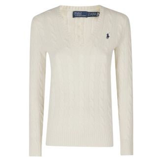Polo Ralph Lauren Damen, Strickwaren, Wei&szlig;, MGr&ouml;&szlig;e