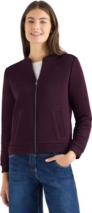 Cecil Kurze Strukturjacke Eggplant red XXL