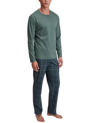 CALIDA Relax Streamline Pyjama, lang Herren, aus 100% Baumwolle