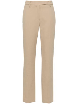 Brunello Cucinelli Tapered-Hose mit hohem Bund - Nude