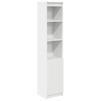 vidaXL Credenza Bianca 37,5x35x180 Cm In Legno Multistrato - Vidaxl