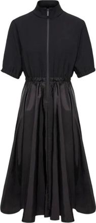 Moncler Femme, Robes, Noir, Taille: 42 FR Midi Dress