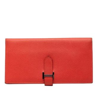 Herm&egrave;s Pre-owned Long Wallet - - Pre-owned - Damen - Rot - ONE SIZE