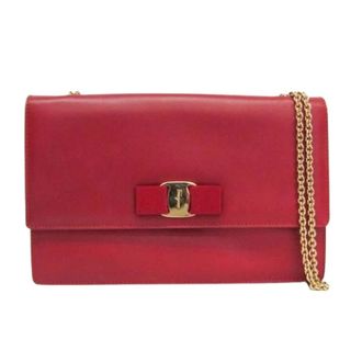 Ferragamo Pochette en cuir Pre-owned - Femme - Pre-owned - Rouge - Taille: ONE Size